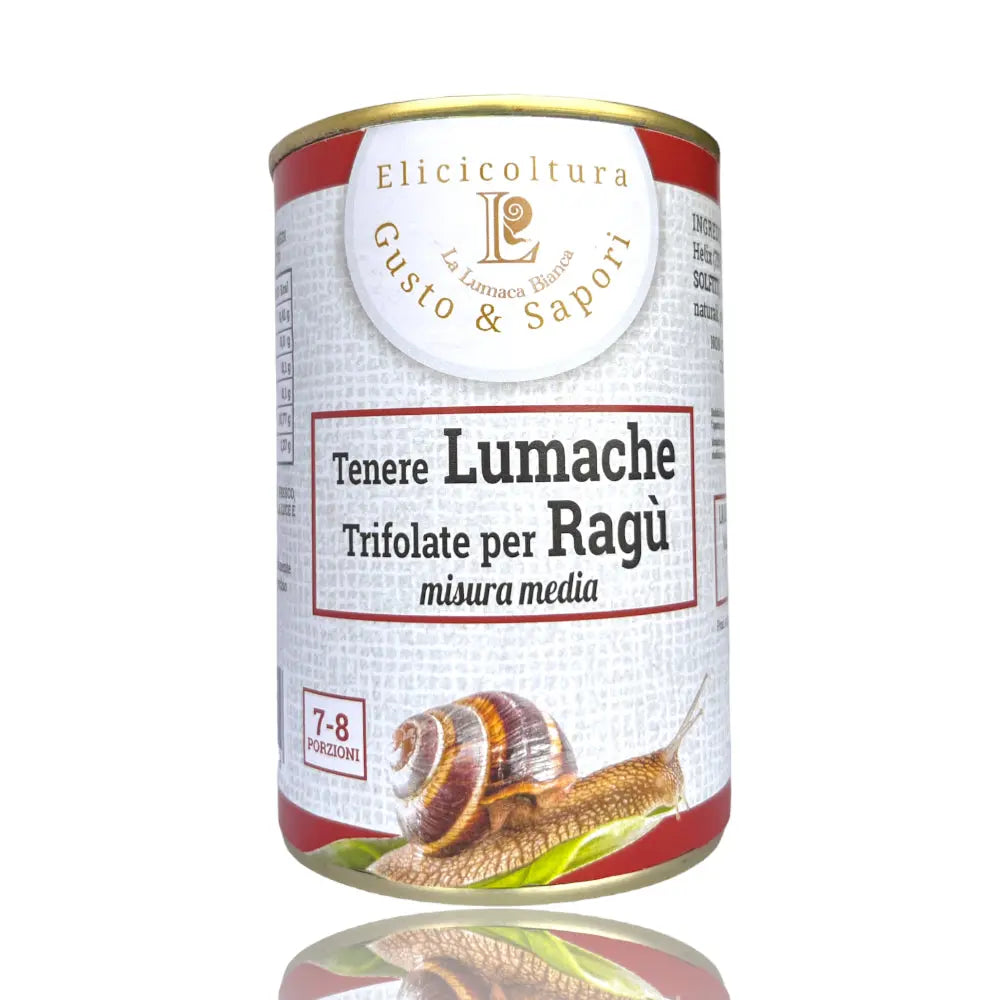 Lumache Trifolate ragù - piatto bio - Ghedi – La Lumaca Bianca
